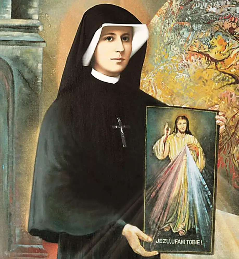 Oración a Santa Faustina: Virgen de la Misericordia